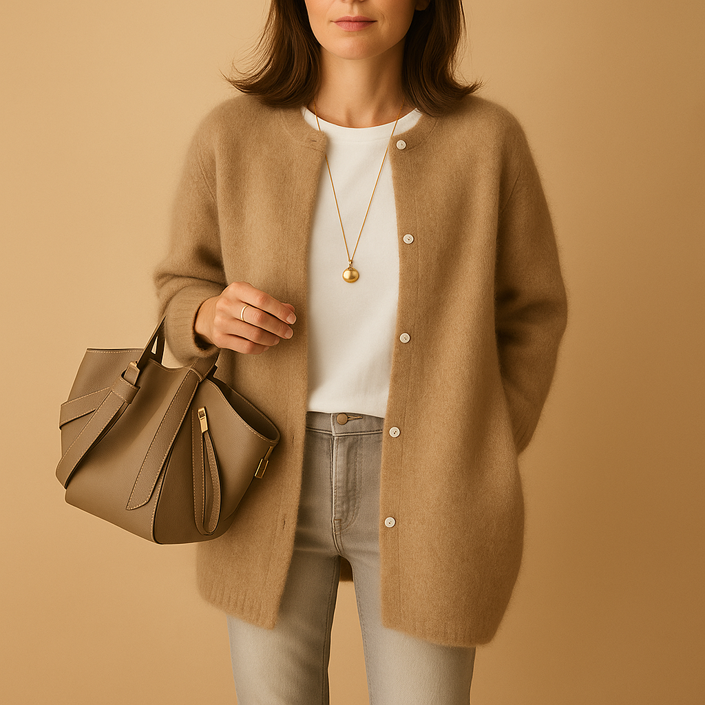 Aurora | Lightweight Button-Front Knit Cardigan – Auren Collective